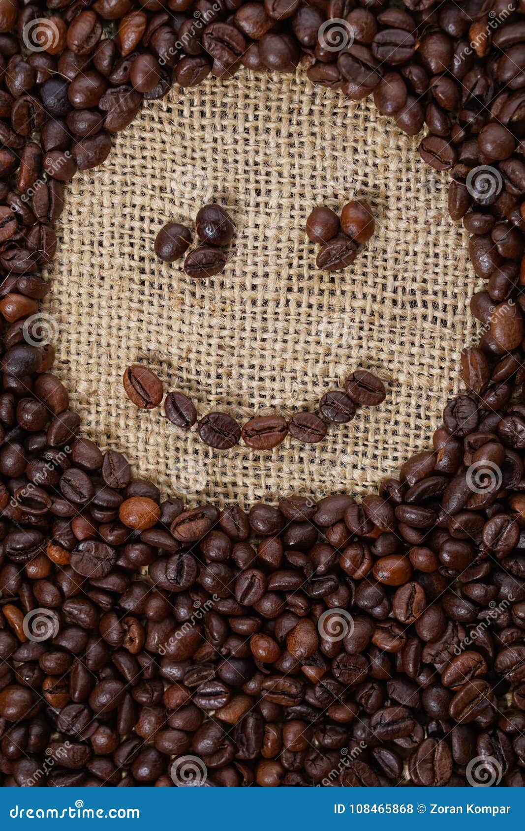 Coffee Beans in Shape of Smile Stock Photo - Image of background, grain ...