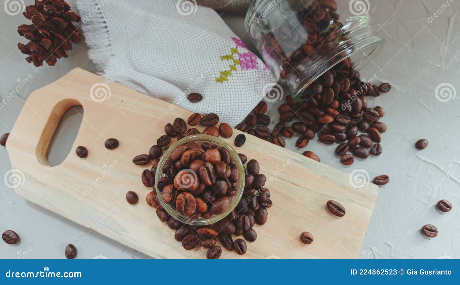 Coffee Beans Shot glasses stock image. Image of fruit - 224862523