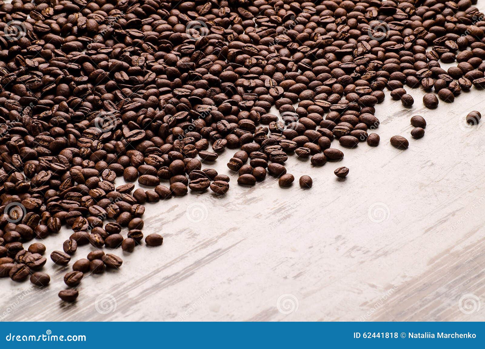 Coffee Beans Spilling On A White Table Stock Photo - Image of colors ...