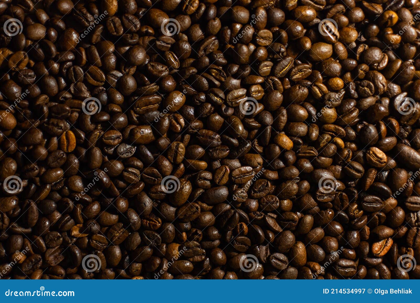 Coffee Beans are Spread Out on the Surface Stock Image - Image of ...