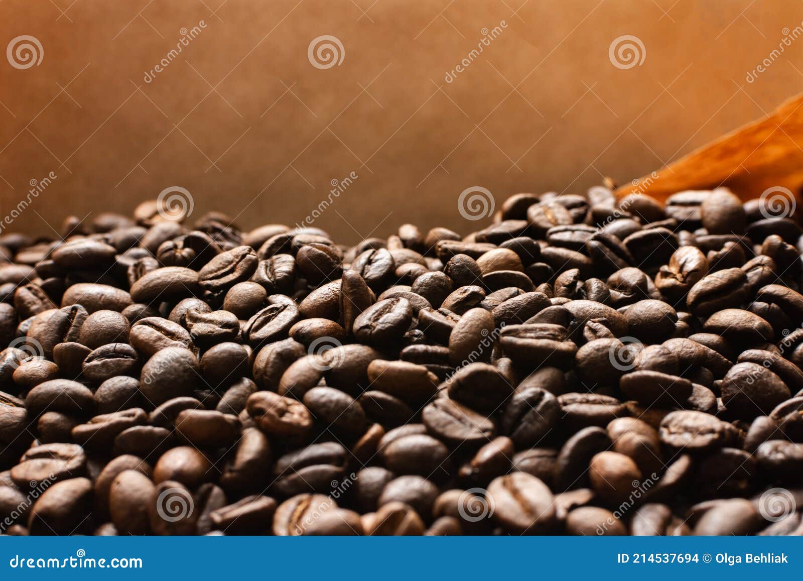 Coffee Beans are Spread Out on the Surface Stock Photo - Image of aroma ...