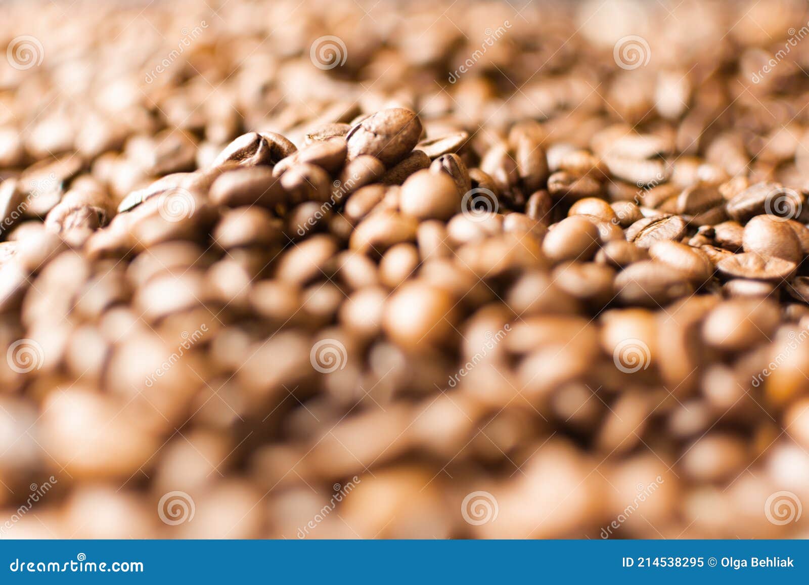 Coffee Beans are Spread Out on the Surface Stock Image - Image of ...