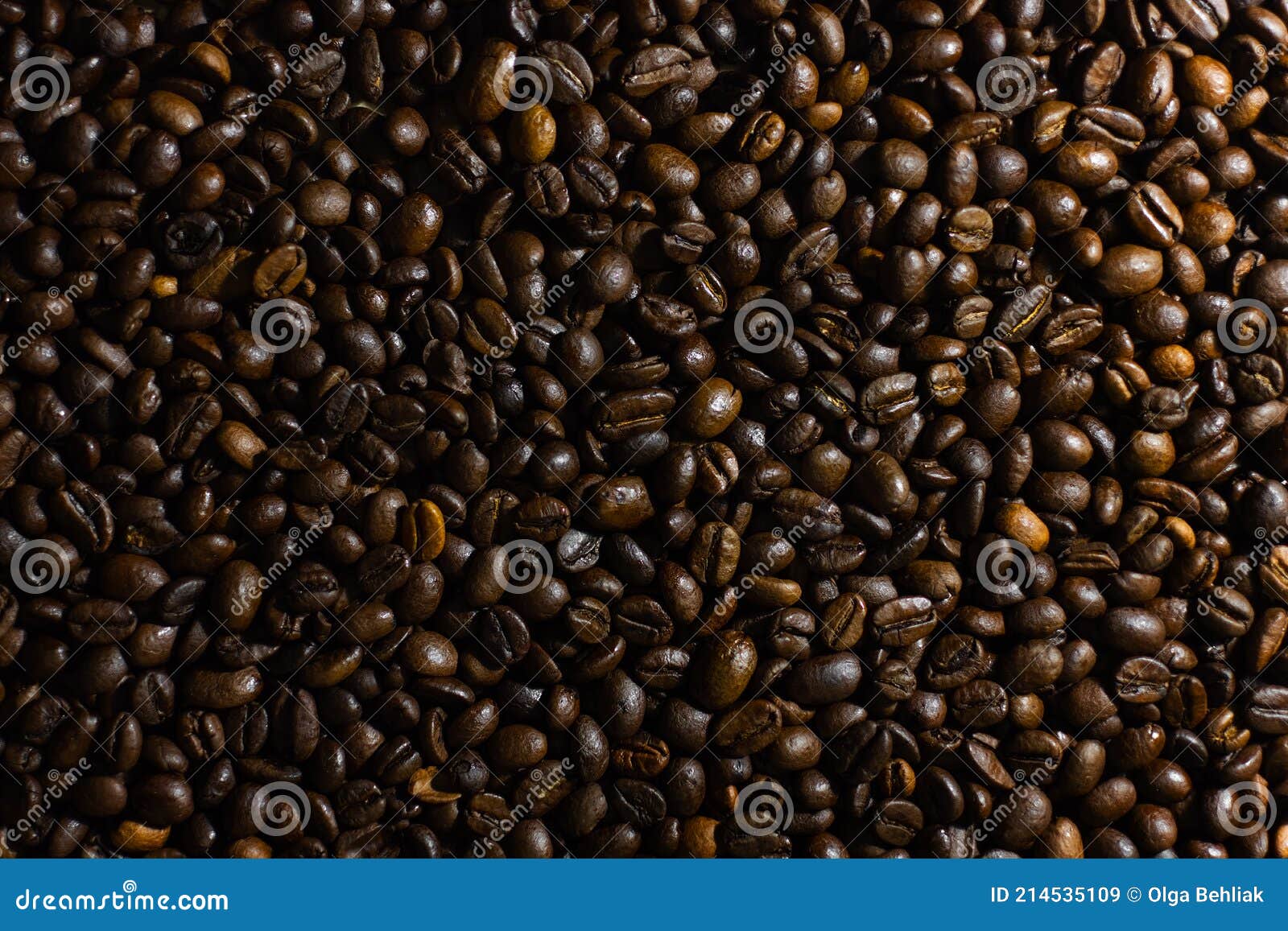 Coffee Beans are Spread Out on the Surface Stock Image - Image of ...