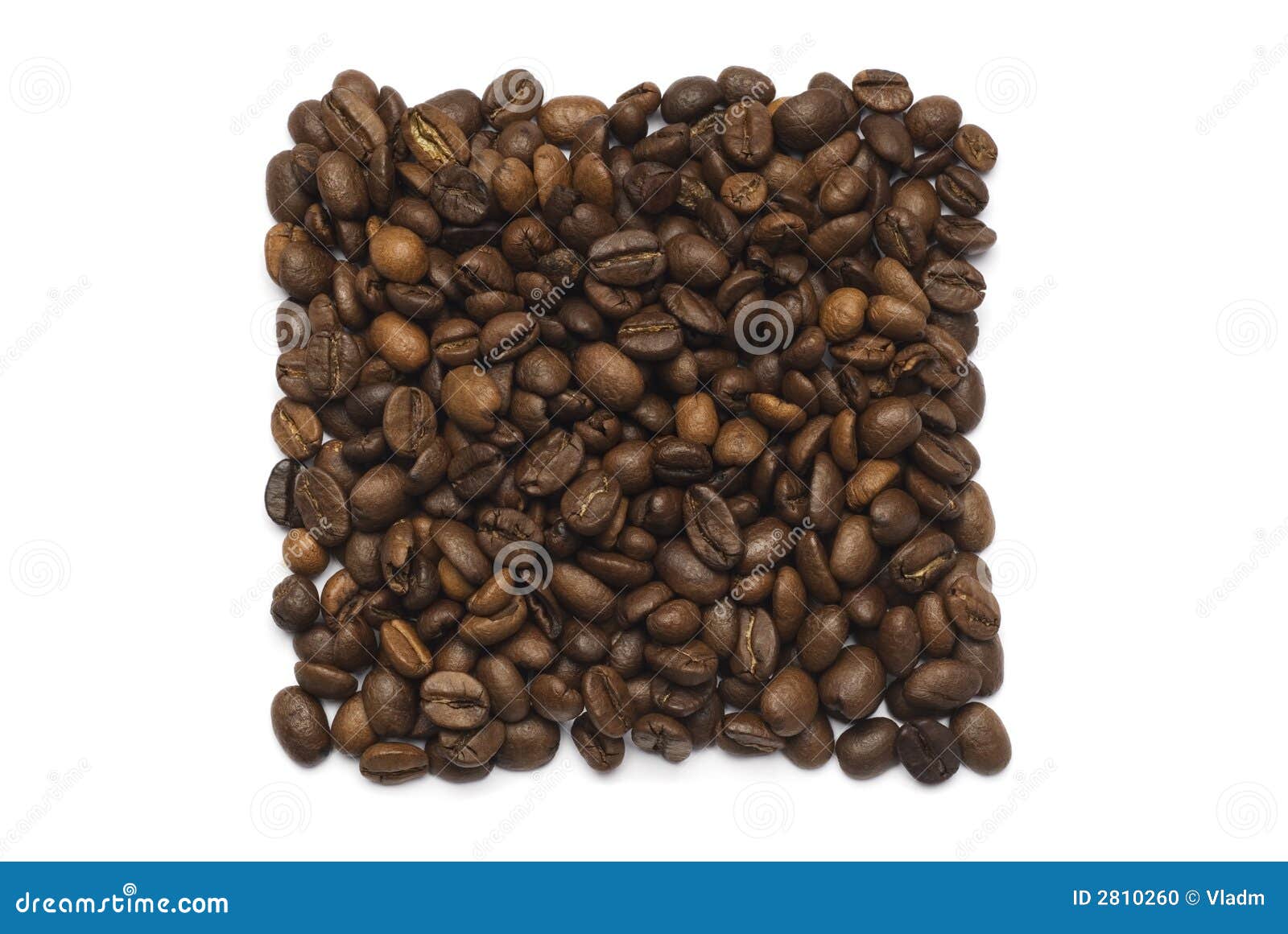 Coffee beans square shape stock photo. Image of closed - 2810260
