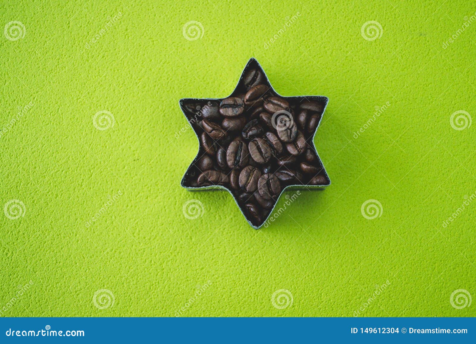 Coffee beans star stock photo. Image of delicious, blackground - 149612304