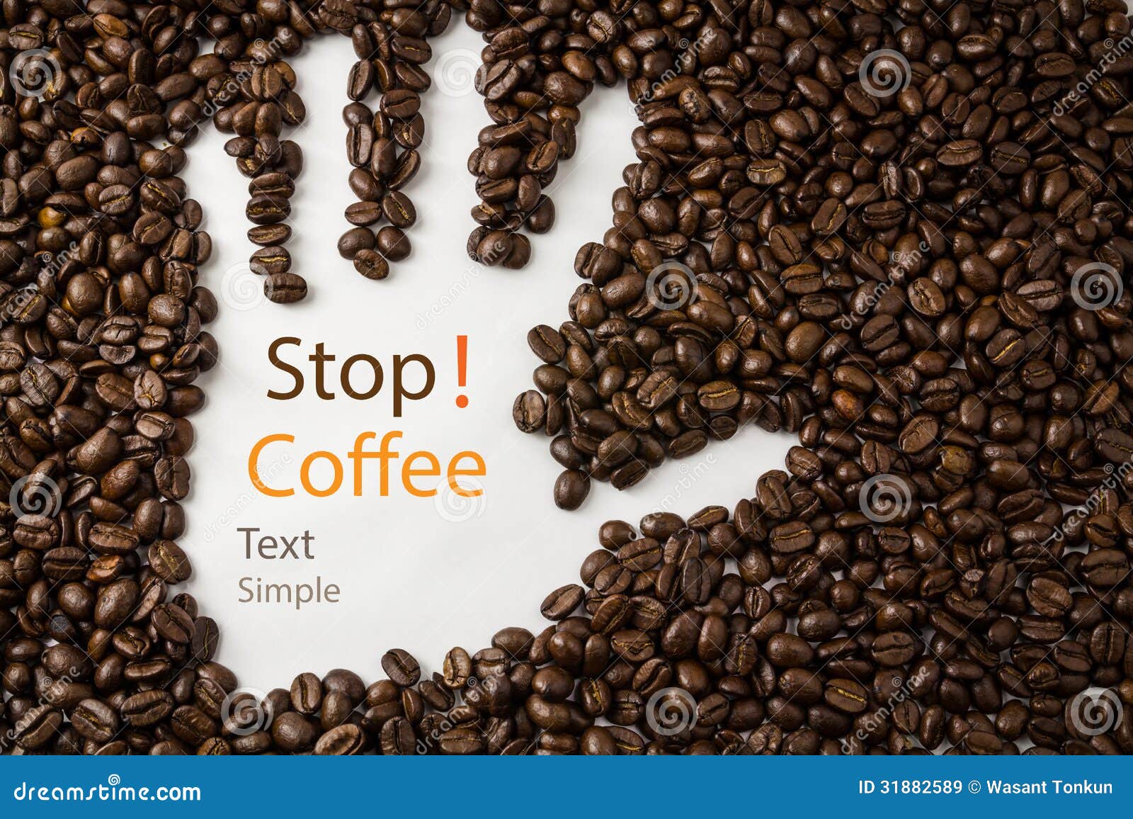 Coffee beans for stop stock image. Image of beans, roasted - 31882589