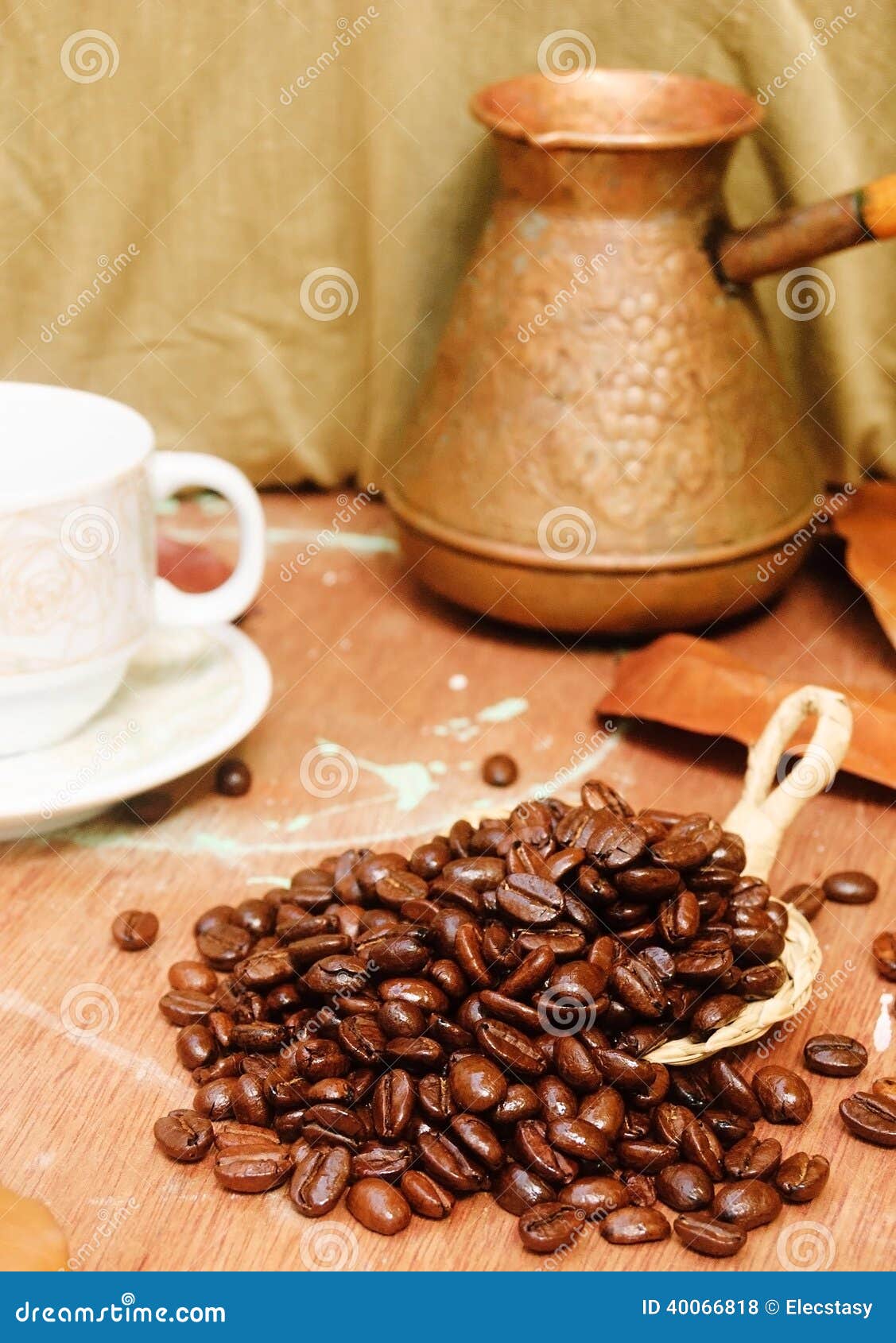 Coffee beans on the table stock photo. Image of beans - 40066818