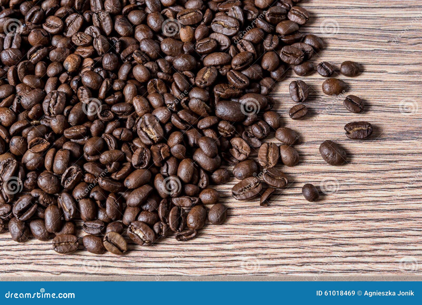Coffee beans on table stock image. Image of seed, dark - 61018469