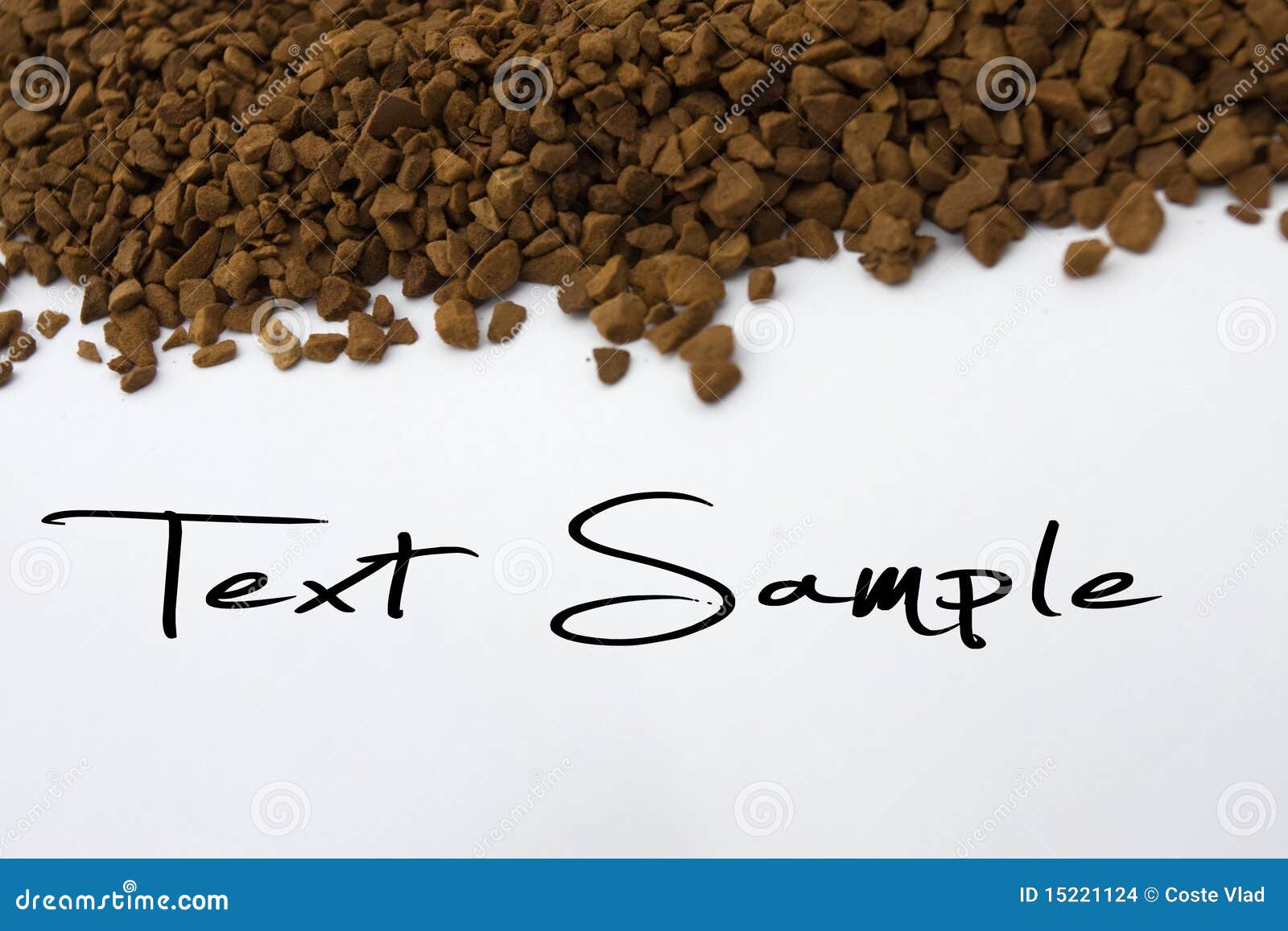 Coffee beans text stock photo. Image of coffee, full - 15221124