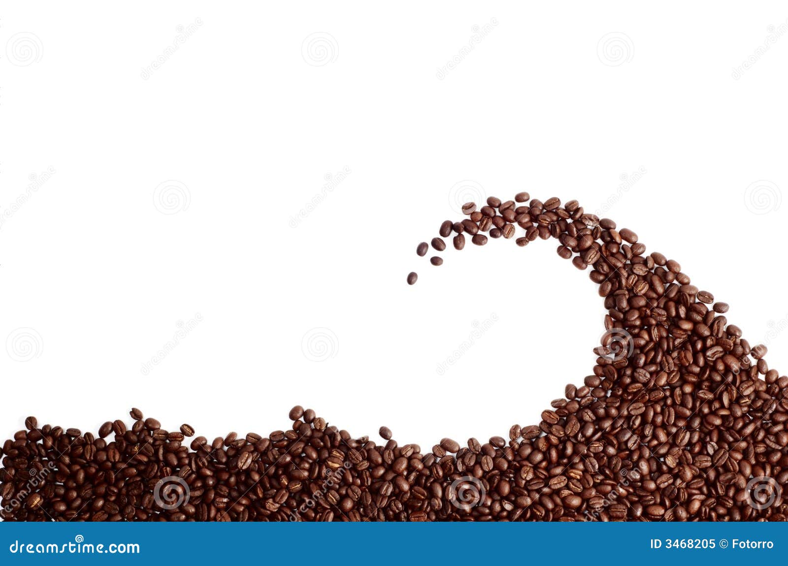 Coffee beans wave stock image. Image of element, seeds - 3468205