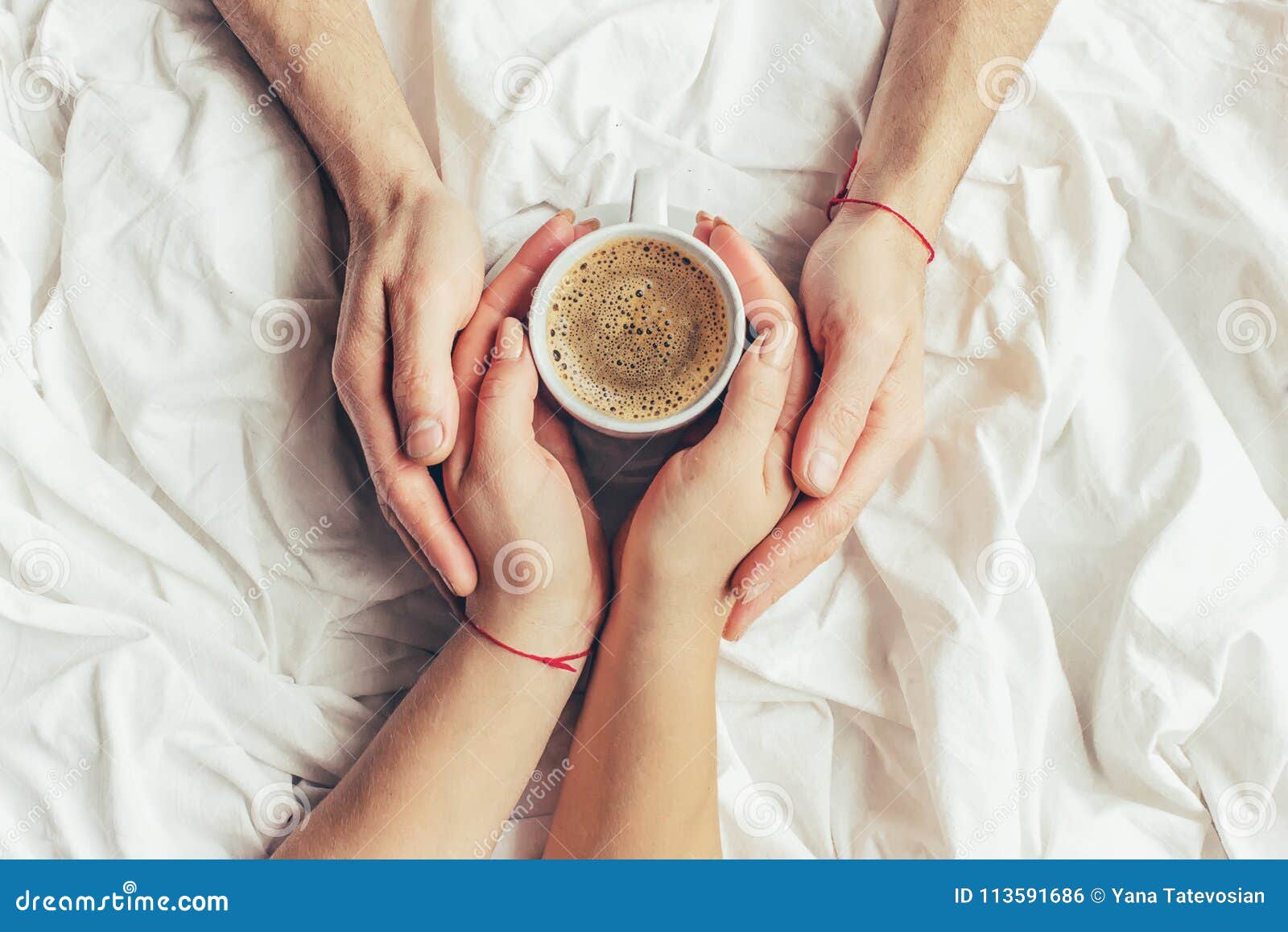 Coffee in bed. stock photo. Image of breakfast, lover - 113591686