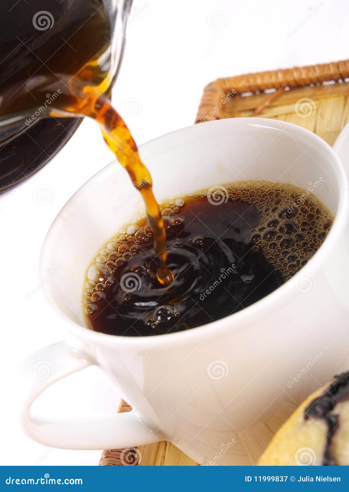 Coffee Being Purred in To a Cup Stock Image - Image of restaurant ...