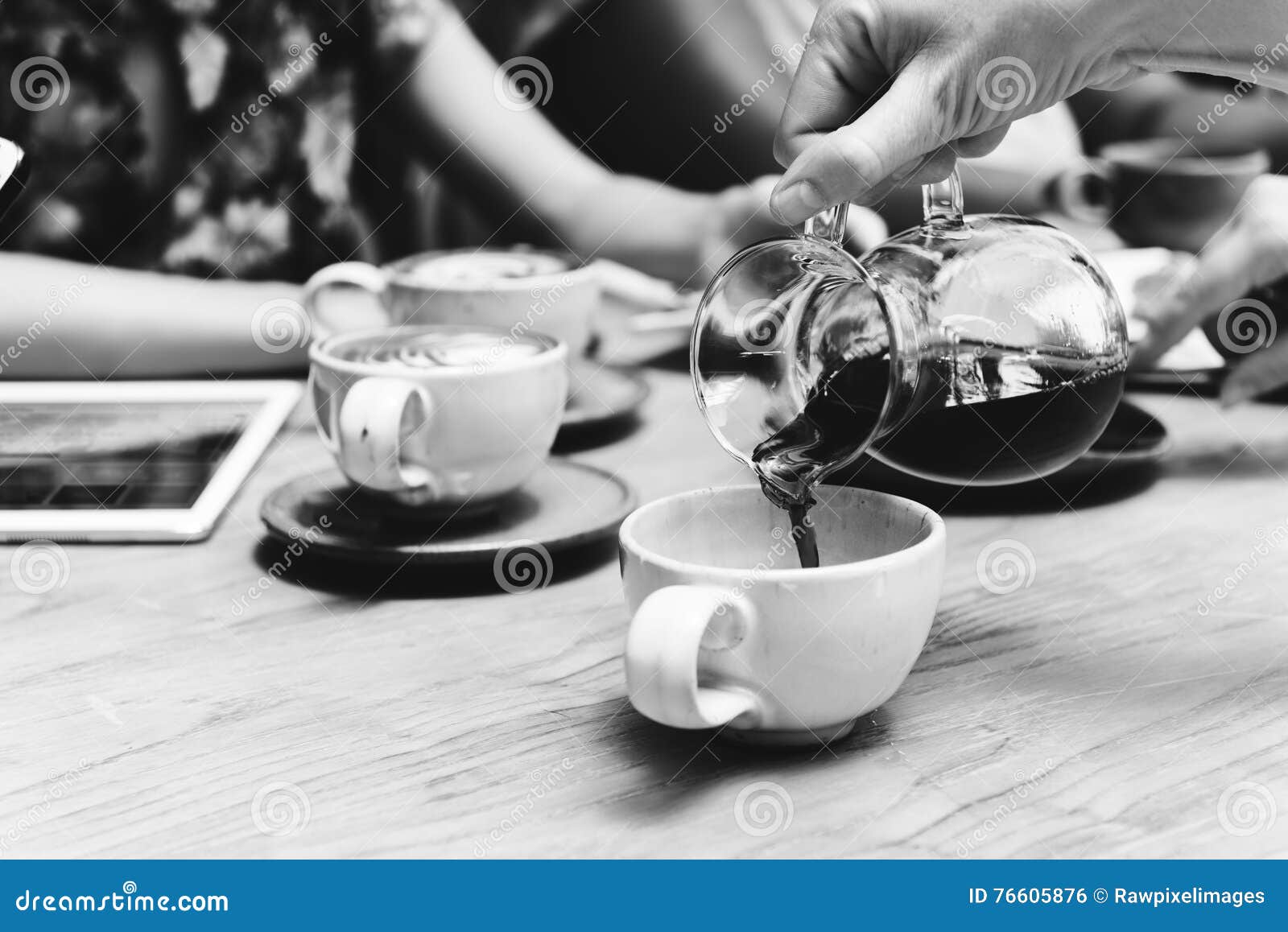 Coffee Beverage Relaxation Drinking Recreation Concept Stock Photo ...