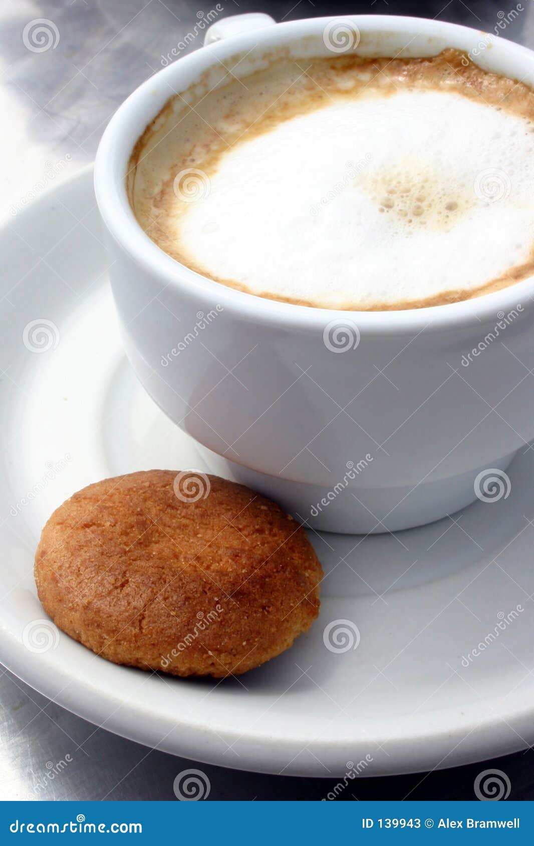 Coffee and Biscuit 2 stock image. Image of olait, creamy - 139943