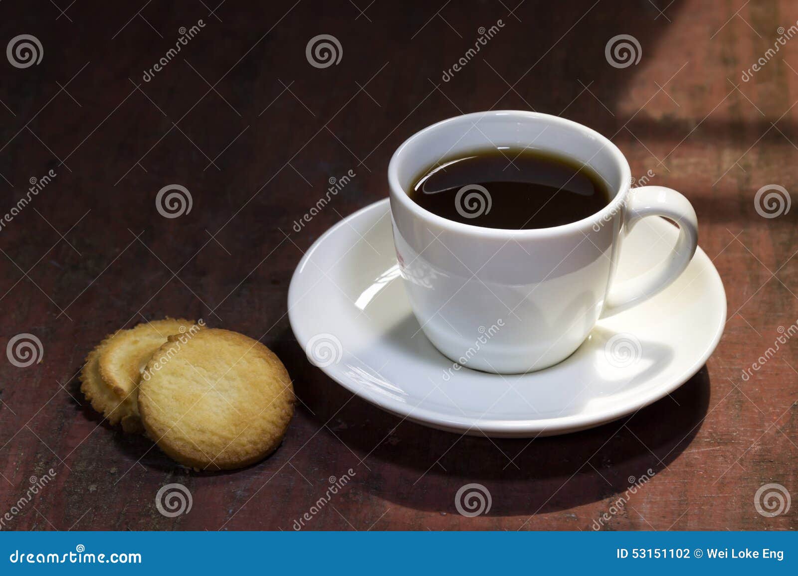 Coffee and biscuit stock photo. Image of coffee, wood - 53151102