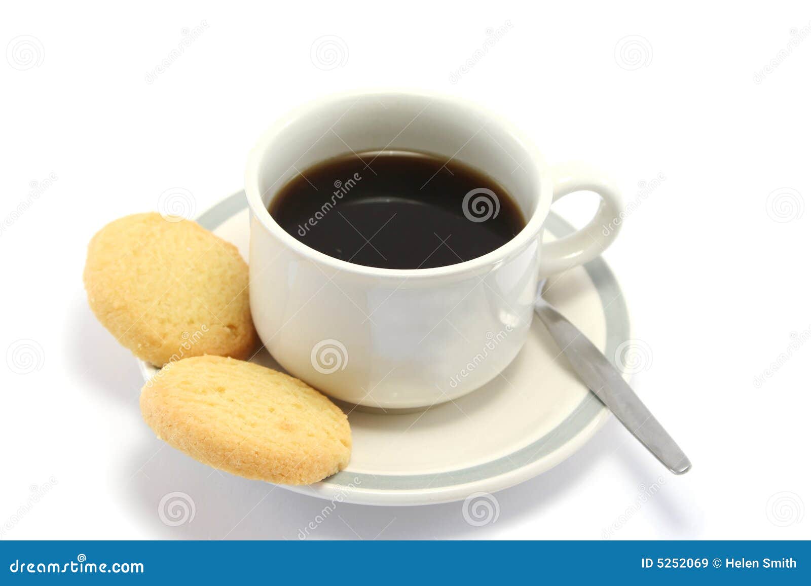 Coffee and Biscuits stock image. Image of black, shortbread - 5252069