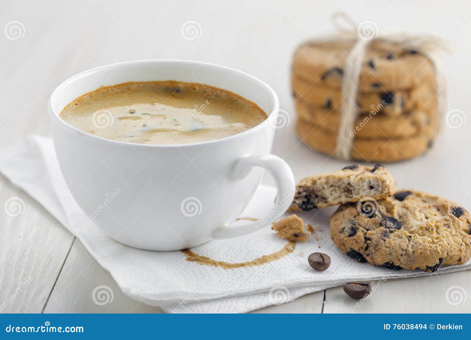 Coffee and biscuits stock photo. Image of coffee, life - 76038494