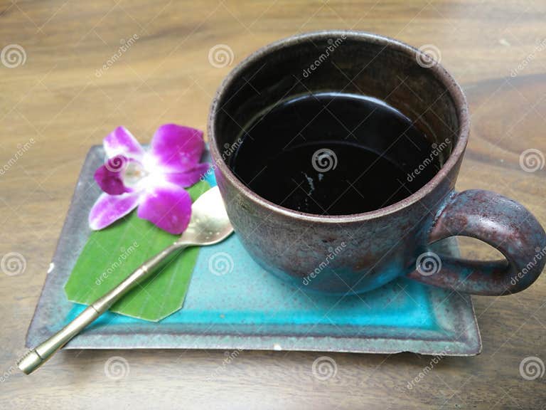 Coffee stock photo. Image of sleepy, spoon, blue, ceramic - 58600774