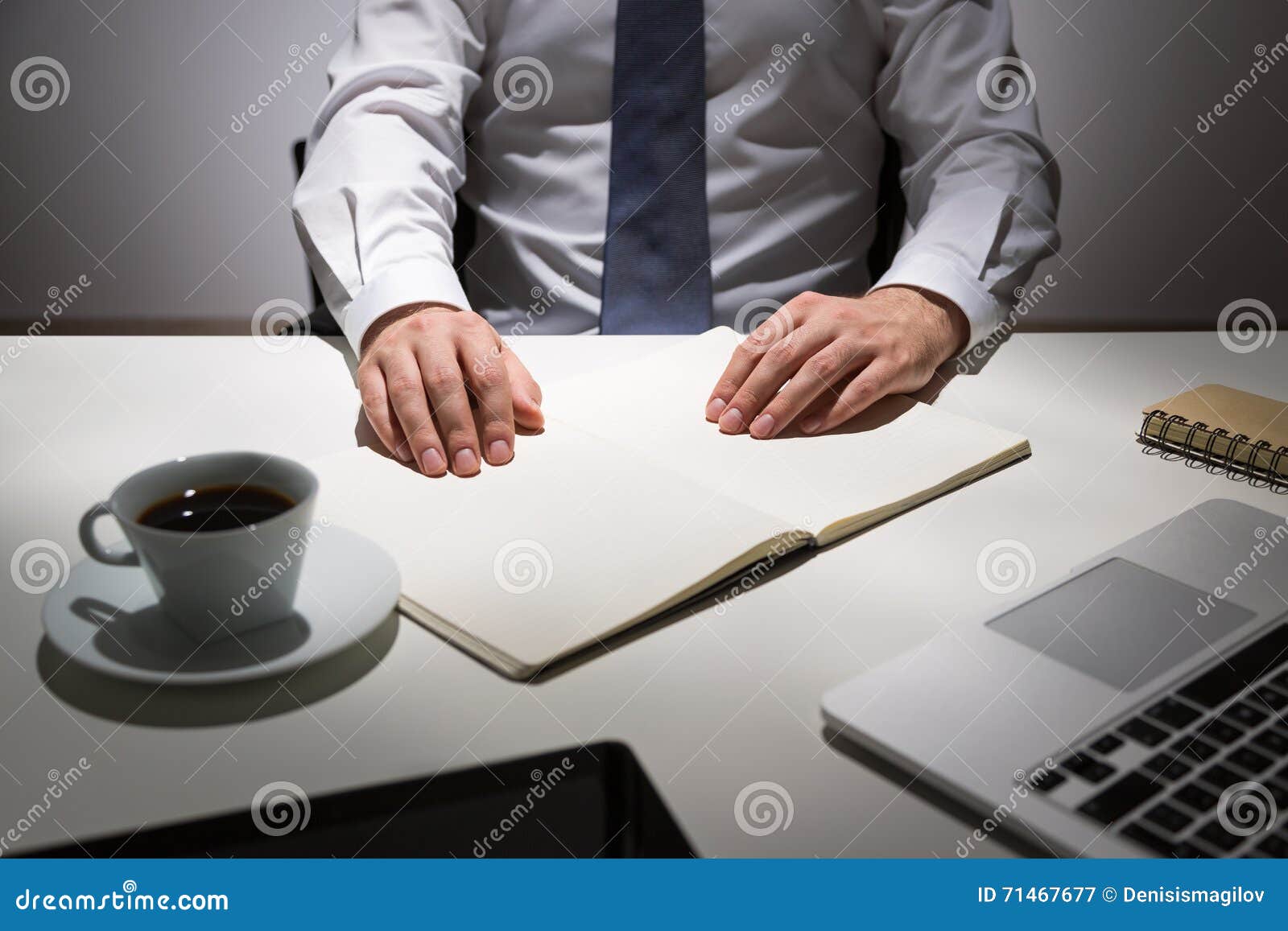 Coffee and blank journal stock image. Image of mock, copybook - 71467677