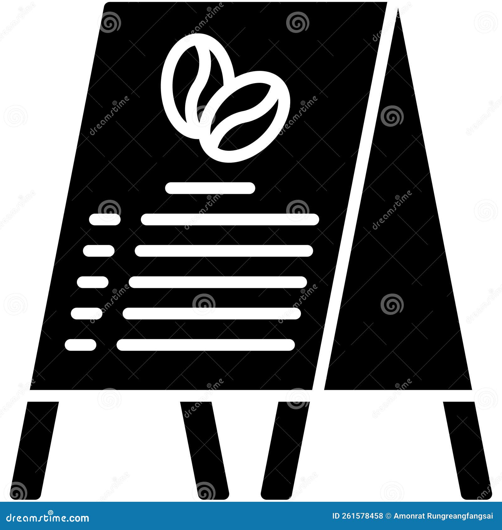 Coffee Board Icon, Coffee Shop Related Vector Stock Vector ...