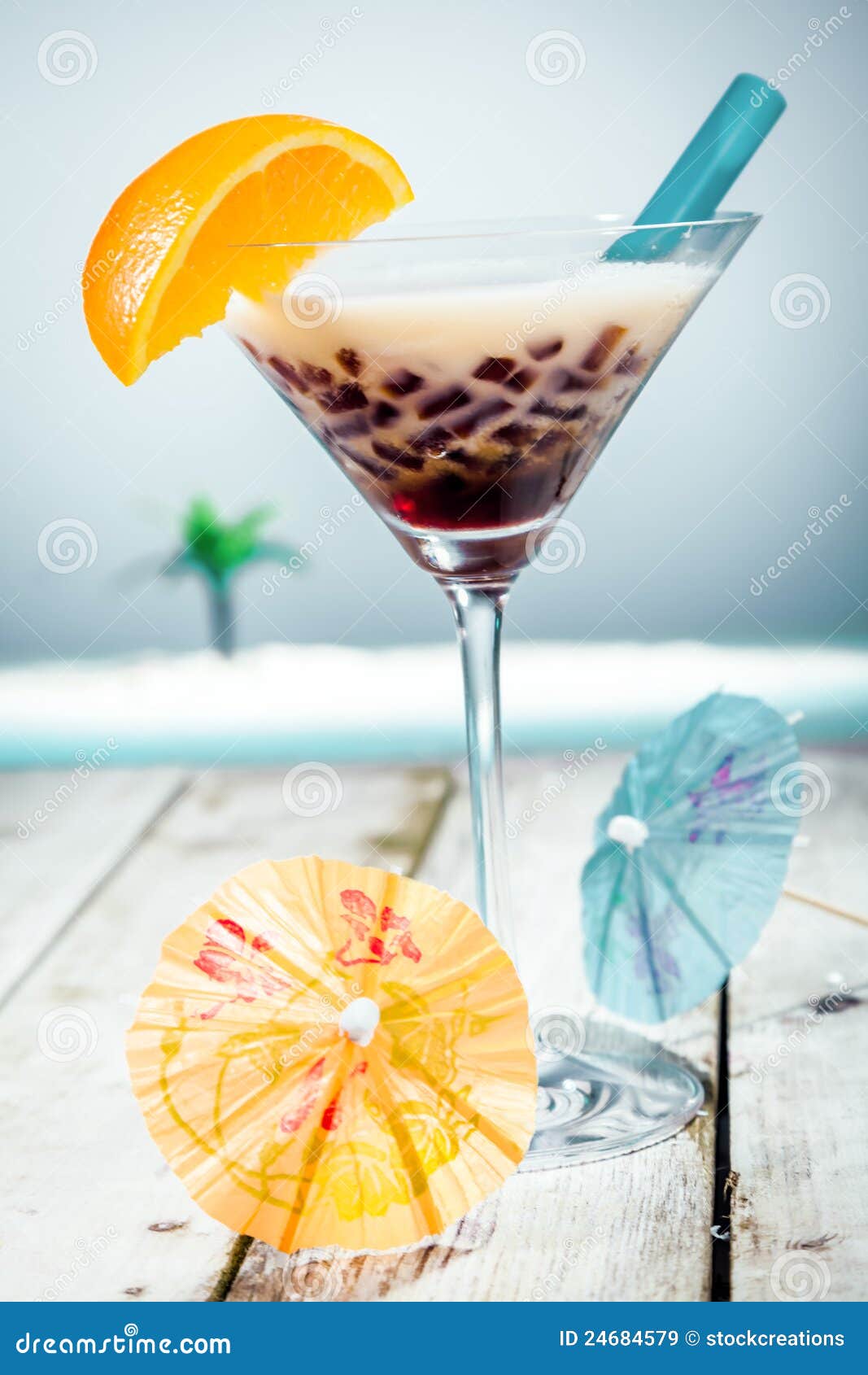 Coffee Boba Tea stock image. Image of beverage, orange - 24684579