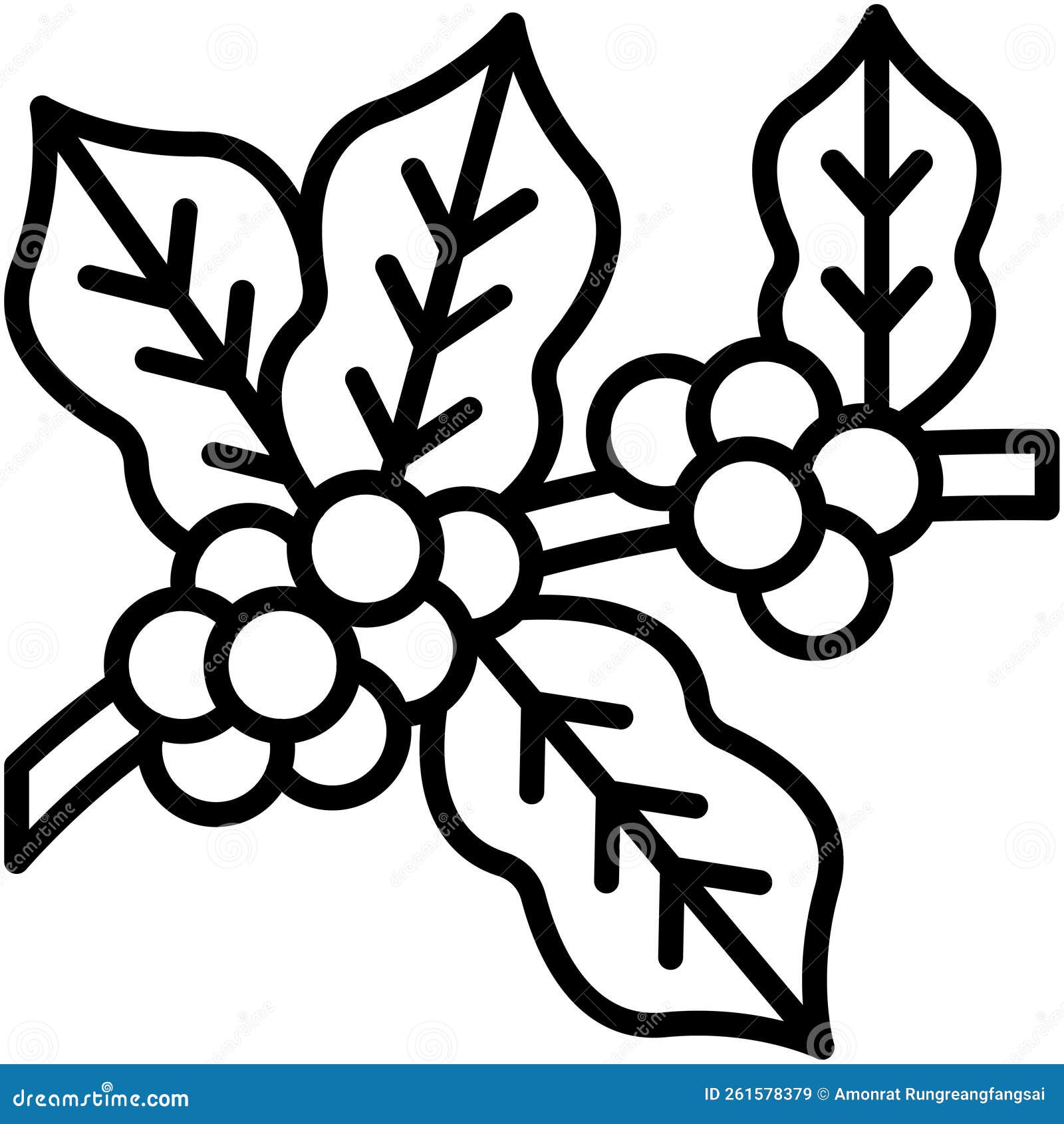 Coffee Branch Icon, Coffee Shop Related Vector Stock Vector ...