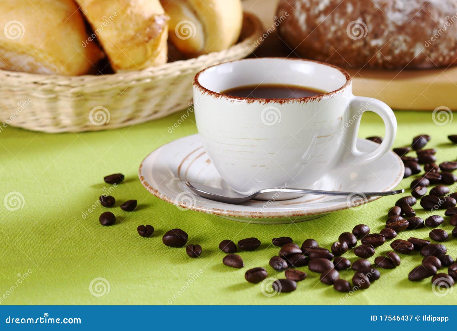 Coffee and Bread stock image. Image of brown, wholewheat - 17546437