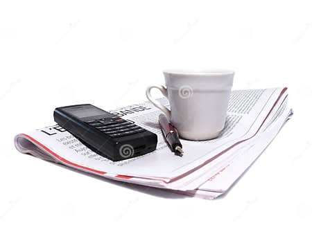 Coffee break stock image. Image of expresso, phone, modern - 2056317