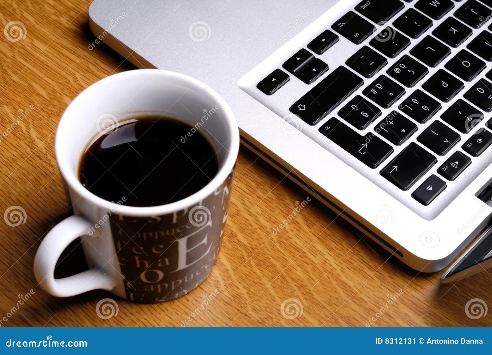 Coffee break stock image. Image of keyboard, laptop, connect - 8312131