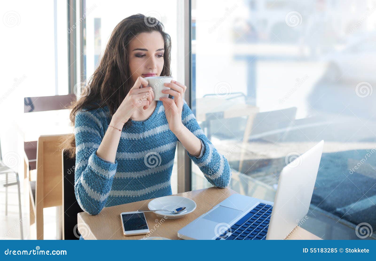 Coffee break at the bar stock image. Image of surfing - 55183285