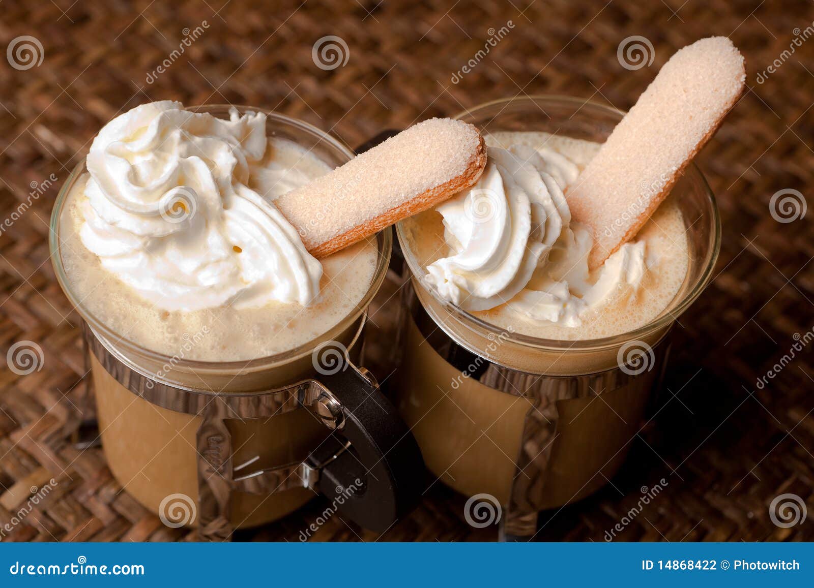Coffee break with biscuits stock photo. Image of aromatic - 14868422