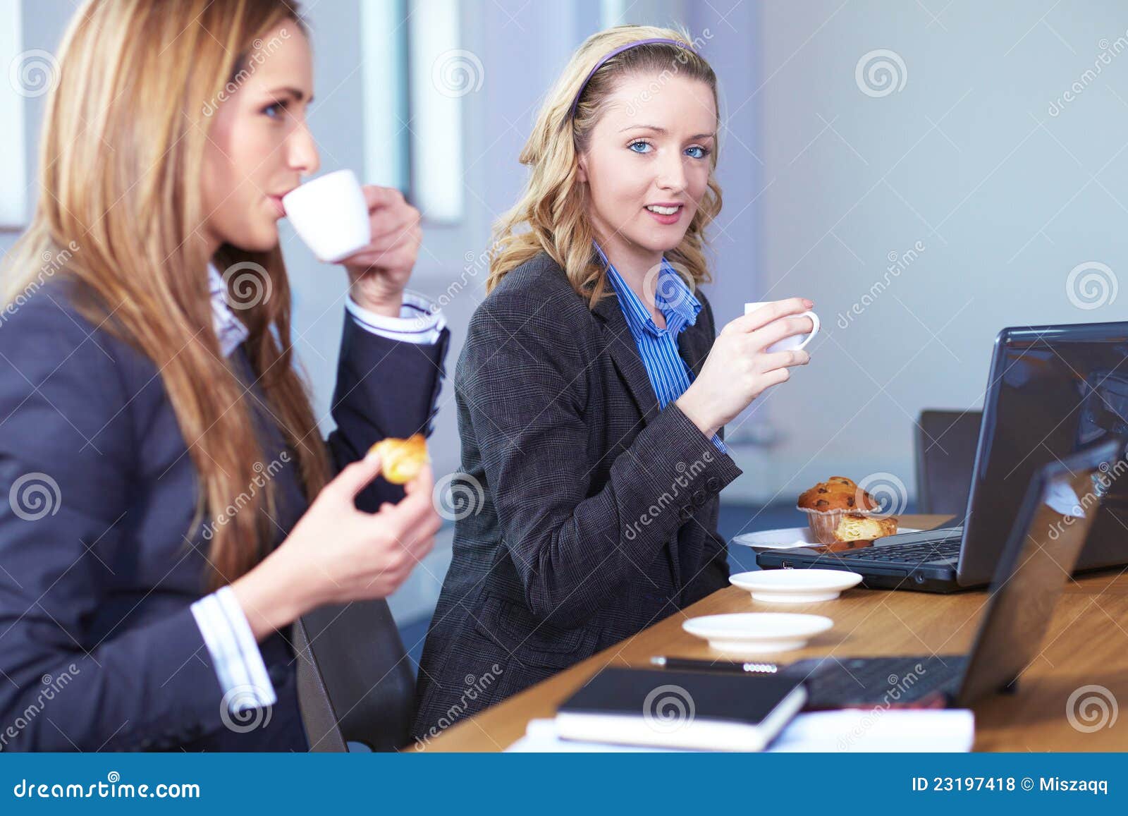 Coffee Break during Business Meeting Stock Photo - Image of confident ...