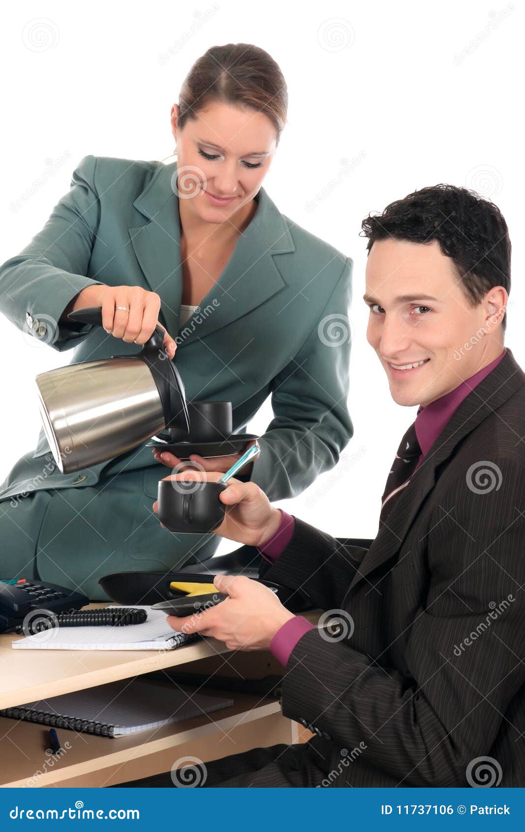Coffee Break Business Office Stock Photo - Image of female, corporate ...