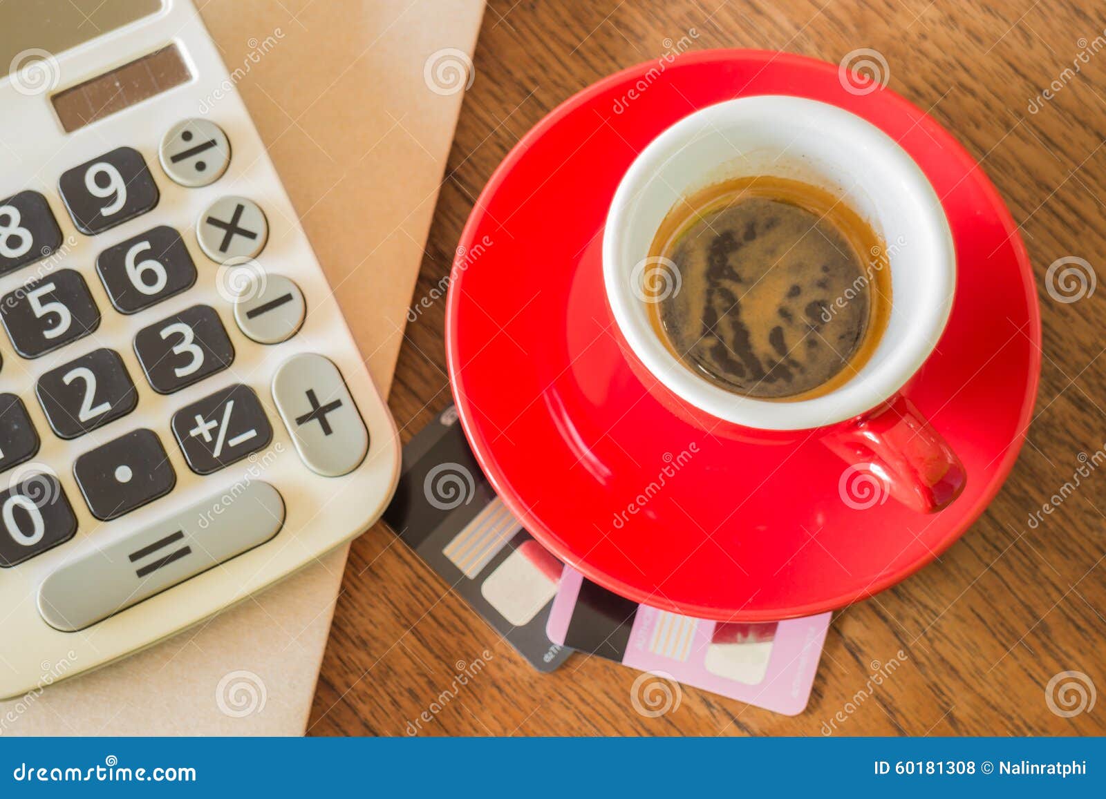 Coffee Break on Business Work Table Stock Photo - Image of work, paper ...