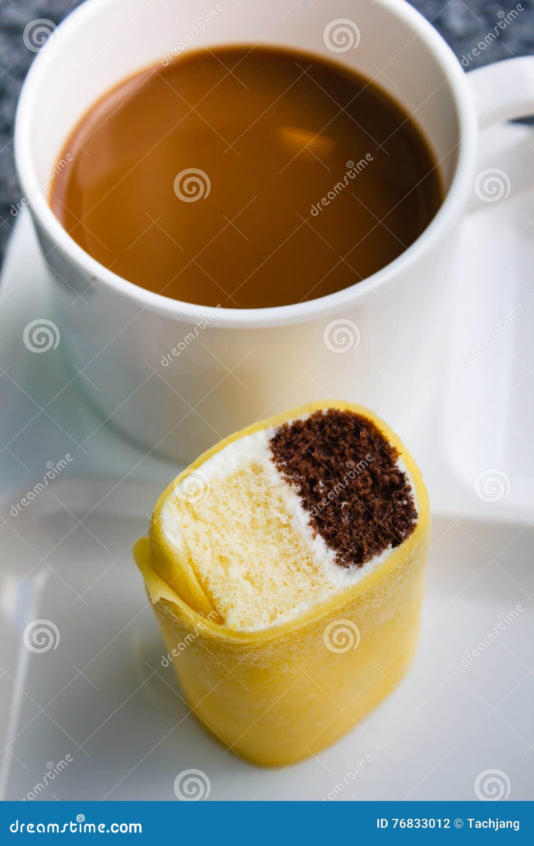 Coffee Break with Cake at Business Meeting. Stock Photo - Image of ...