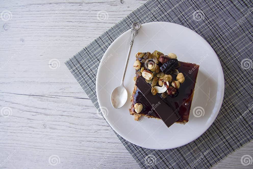 Coffee Break with Chocolate Cake Stock Image - Image of celebration ...