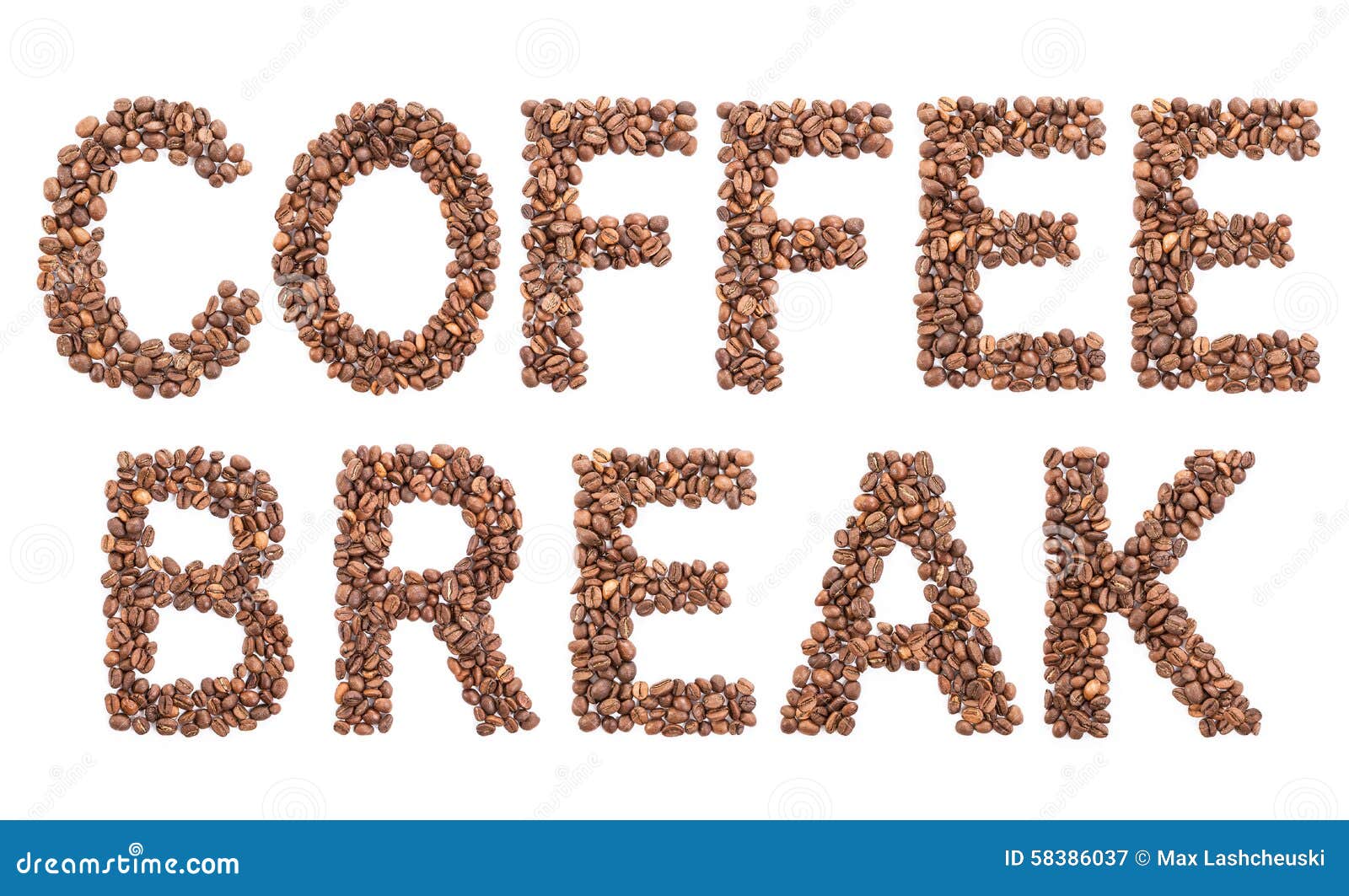 Coffee Break from Coffee Beans. Stock Illustration - Illustration of ...
