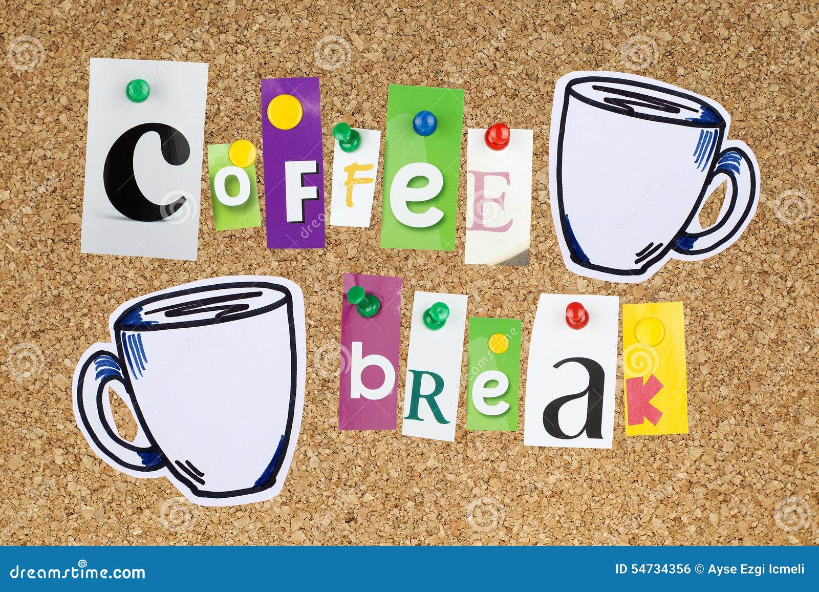 Coffee Break stock photo. Image of relaxation, business - 54734356