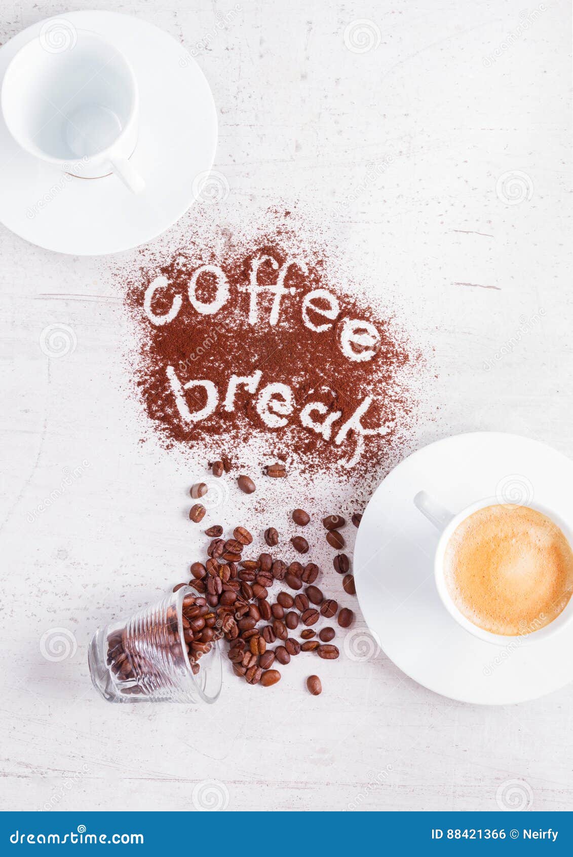 Coffee break concept stock photo. Image of life, card - 88421366