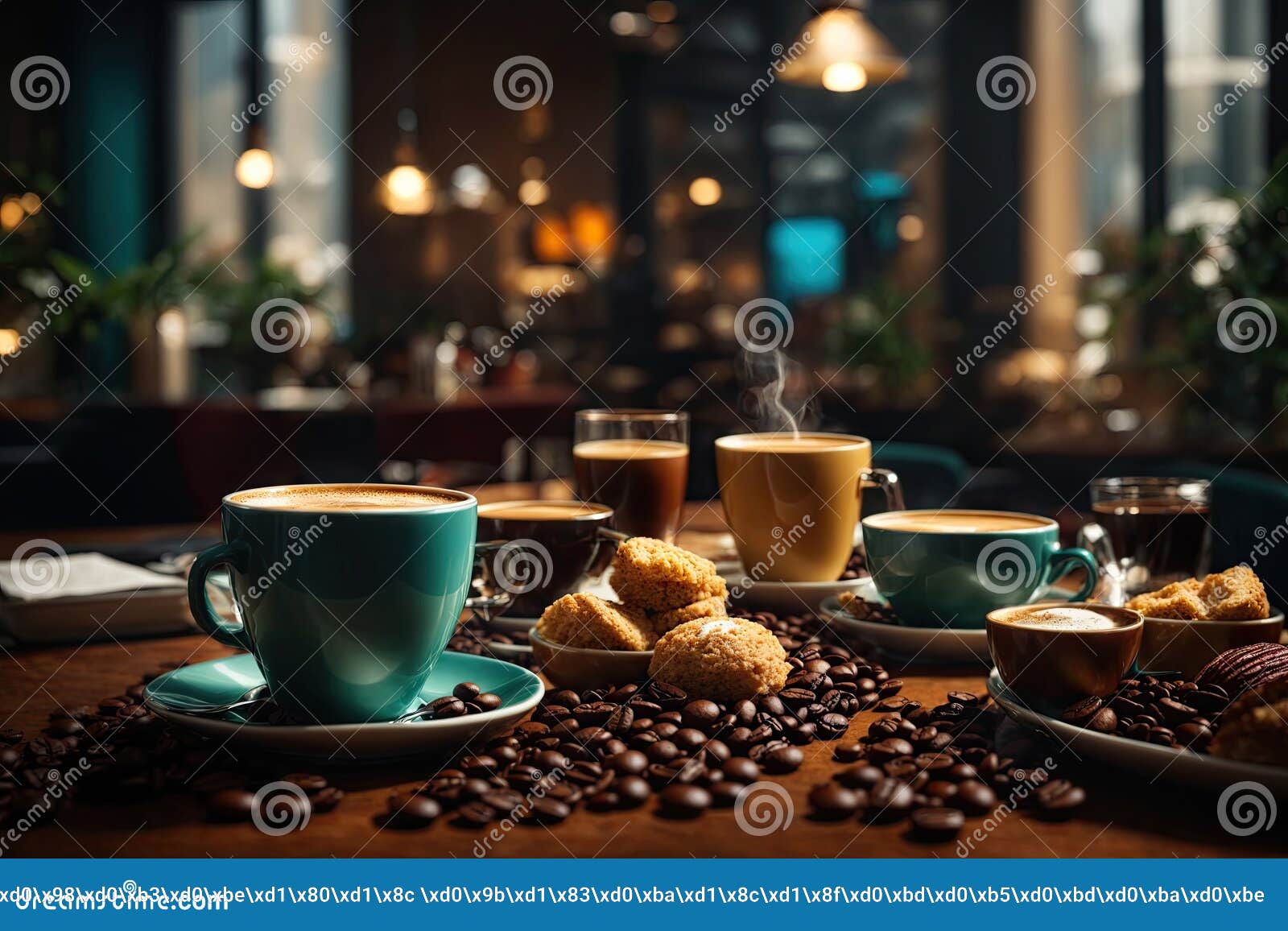 Coffee Break at Conference Meeting Business. Ai Generative Stock ...