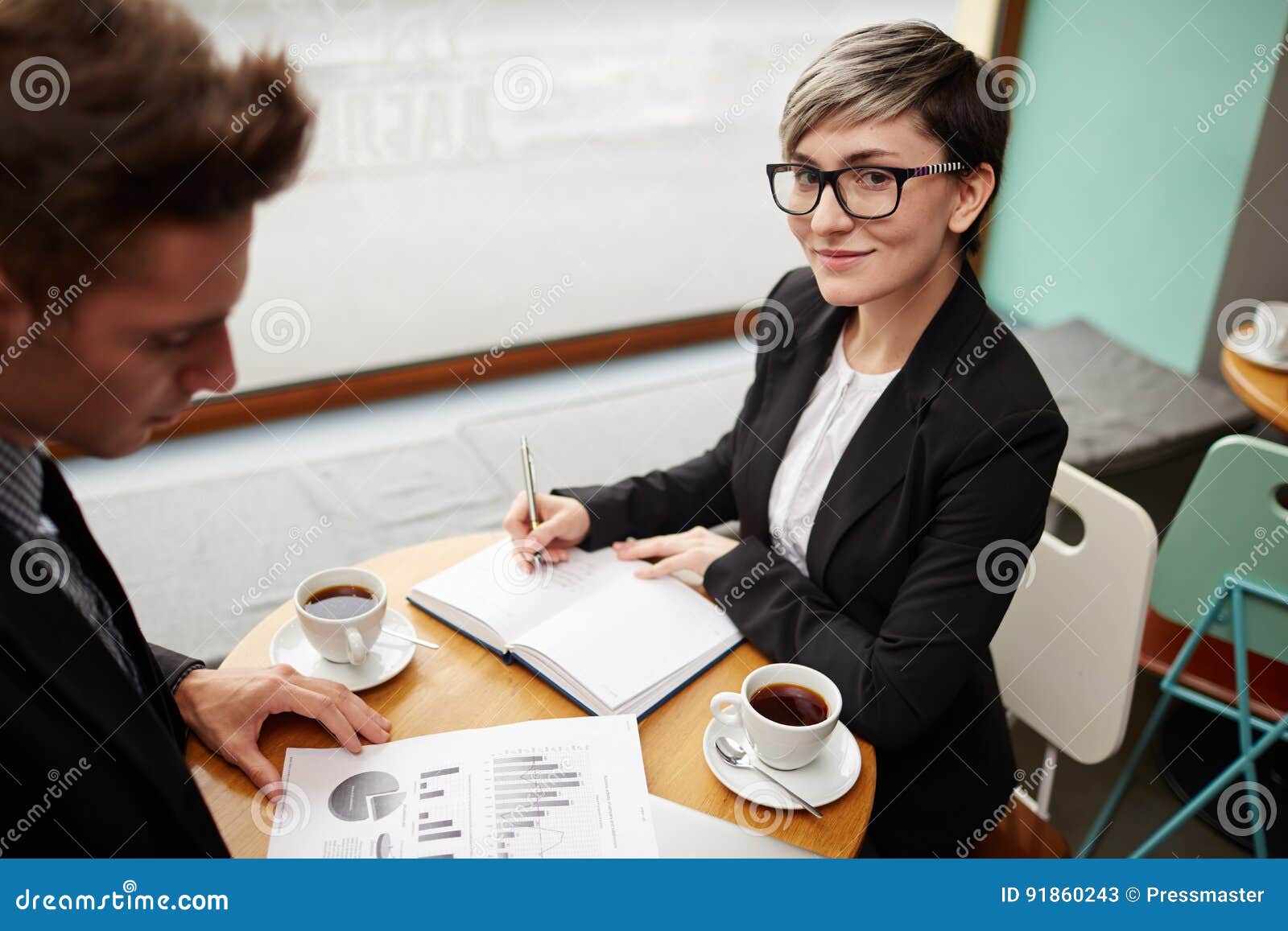 Coffee-break stock image. Image of broker, cafe, economist - 91860243