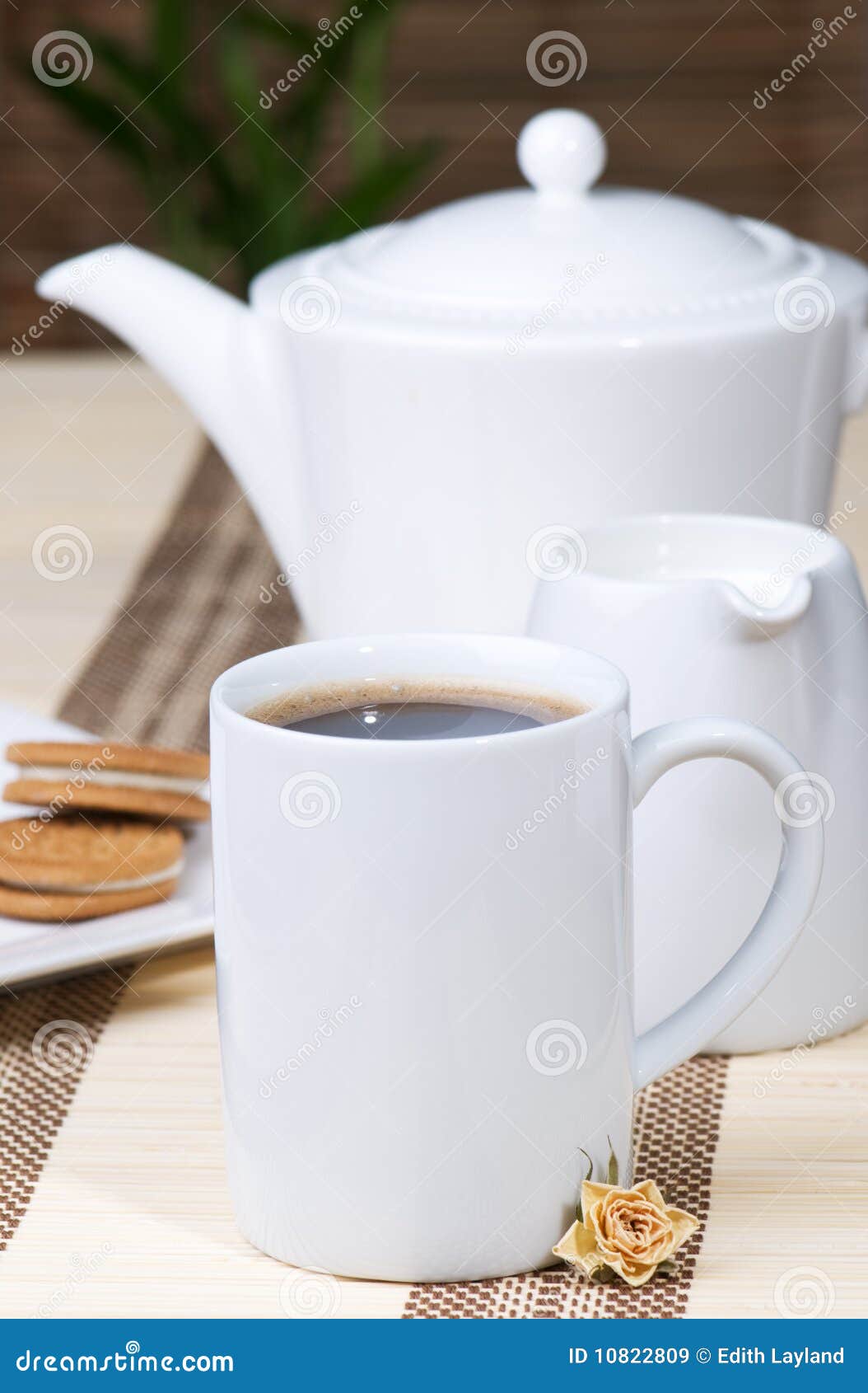 Coffee Break with Cookies stock image. Image of break - 10822809