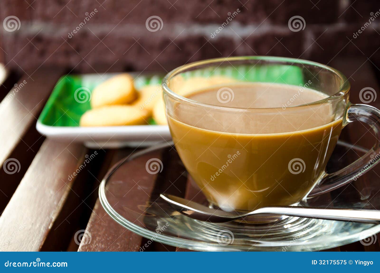 Coffee break with cookies. stock image. Image of food - 32175575