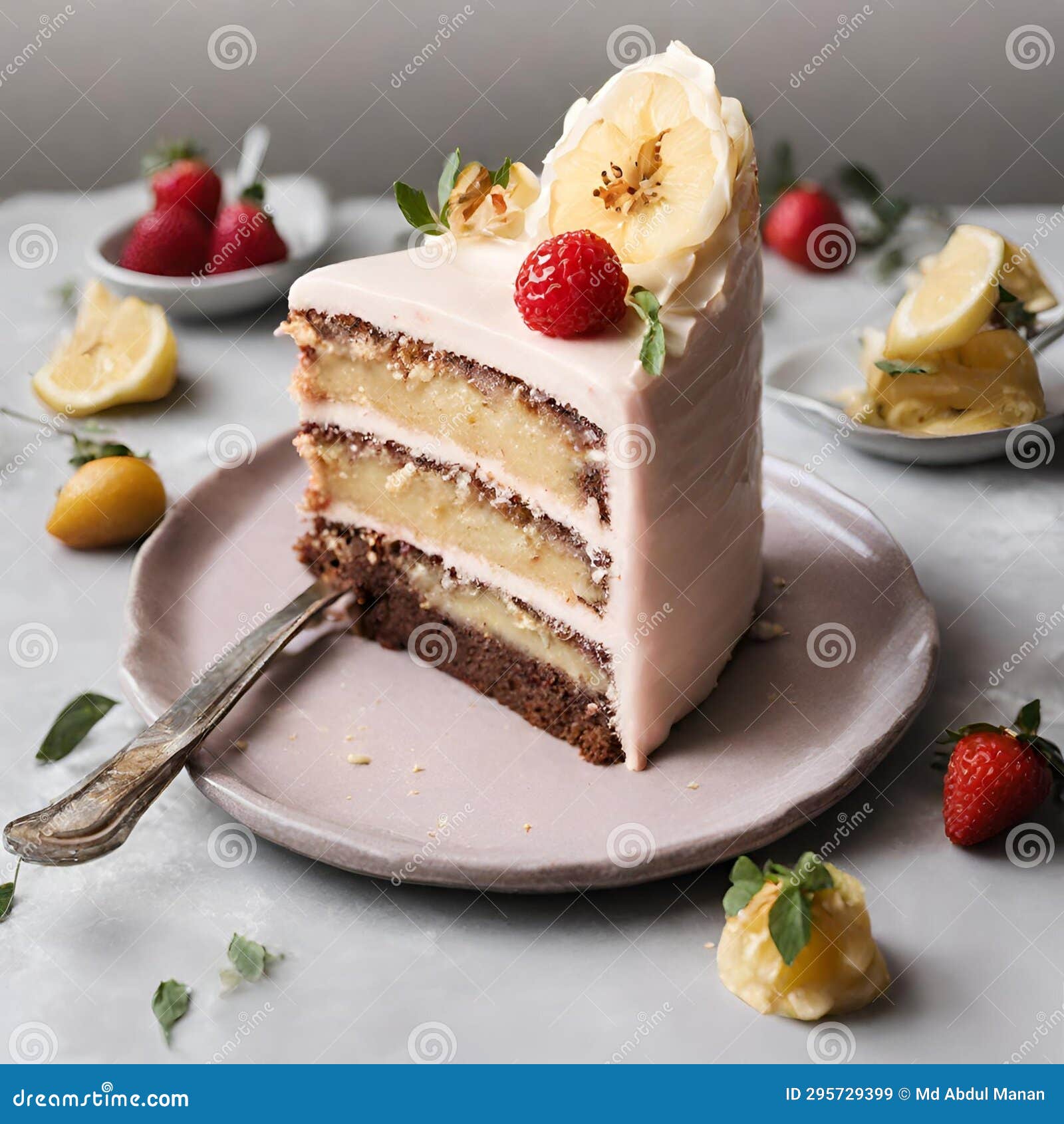 Coffee Break Delight Tiramisu Cake Stock Illustration - Illustration of ...