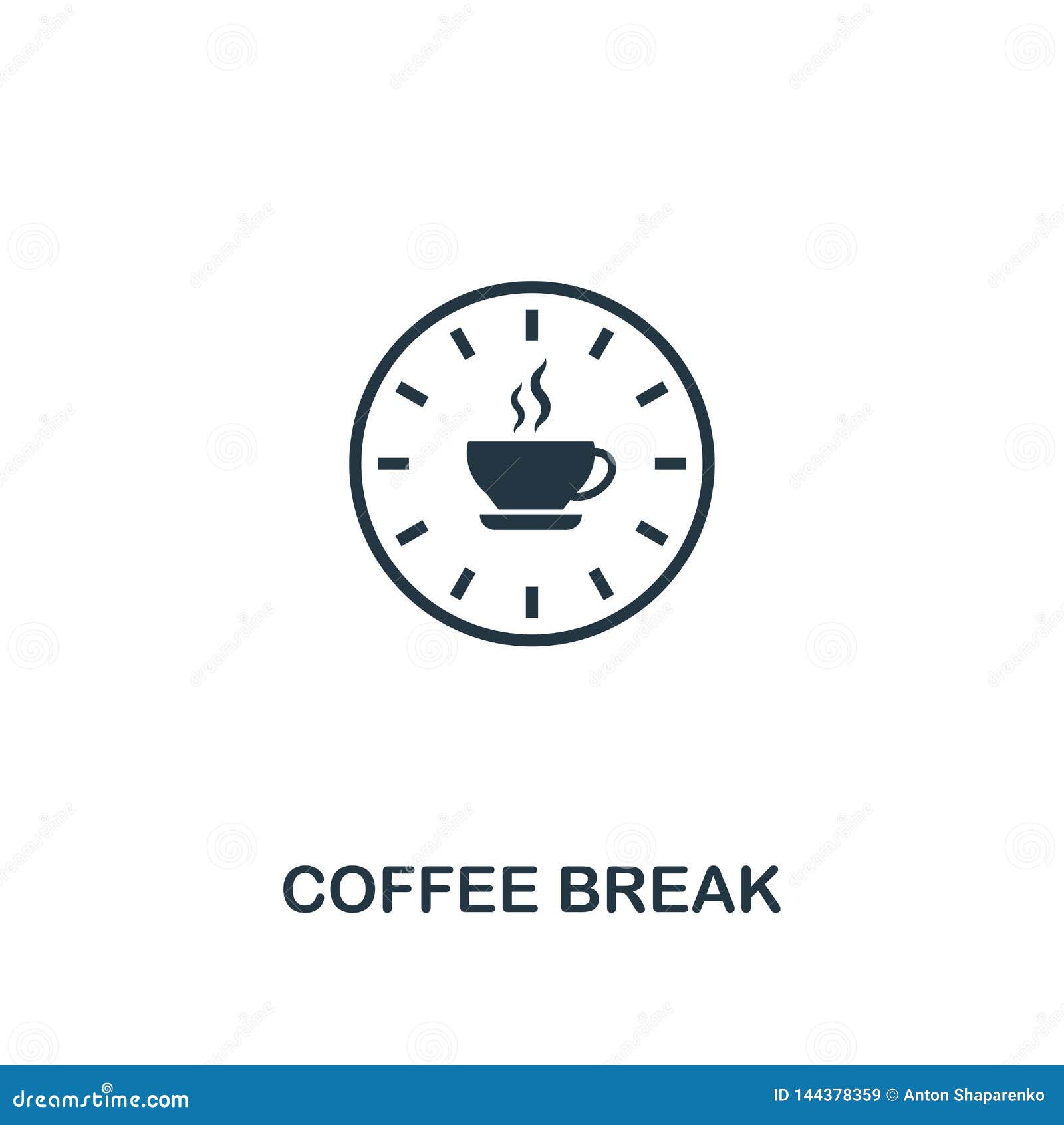 Coffee Break Icon. Creative Element Design from Productivity Icons ...