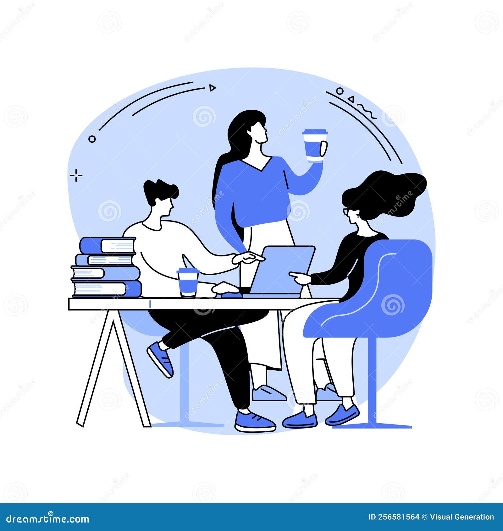 Coffee Break Isolated Cartoon Vector Illustrations. Stock Vector ...