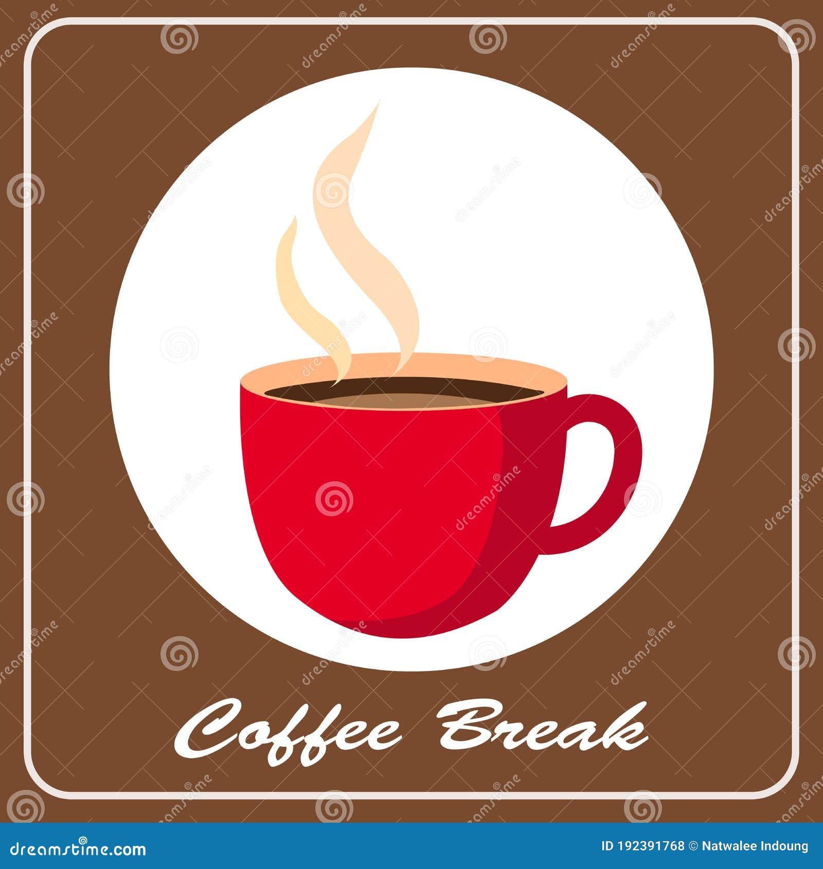Coffee Break Logotype Design. Coffee Symbol Vector Icon Stock Vector ...
