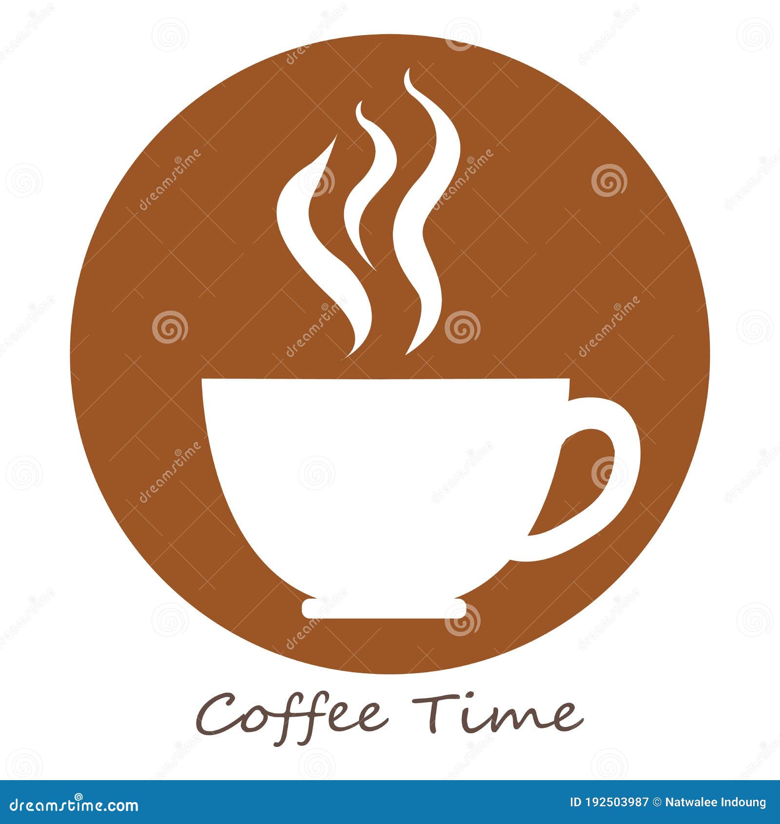 Coffee Break Logotype Design. Coffee Symbol Vector Icon Stock Vector ...