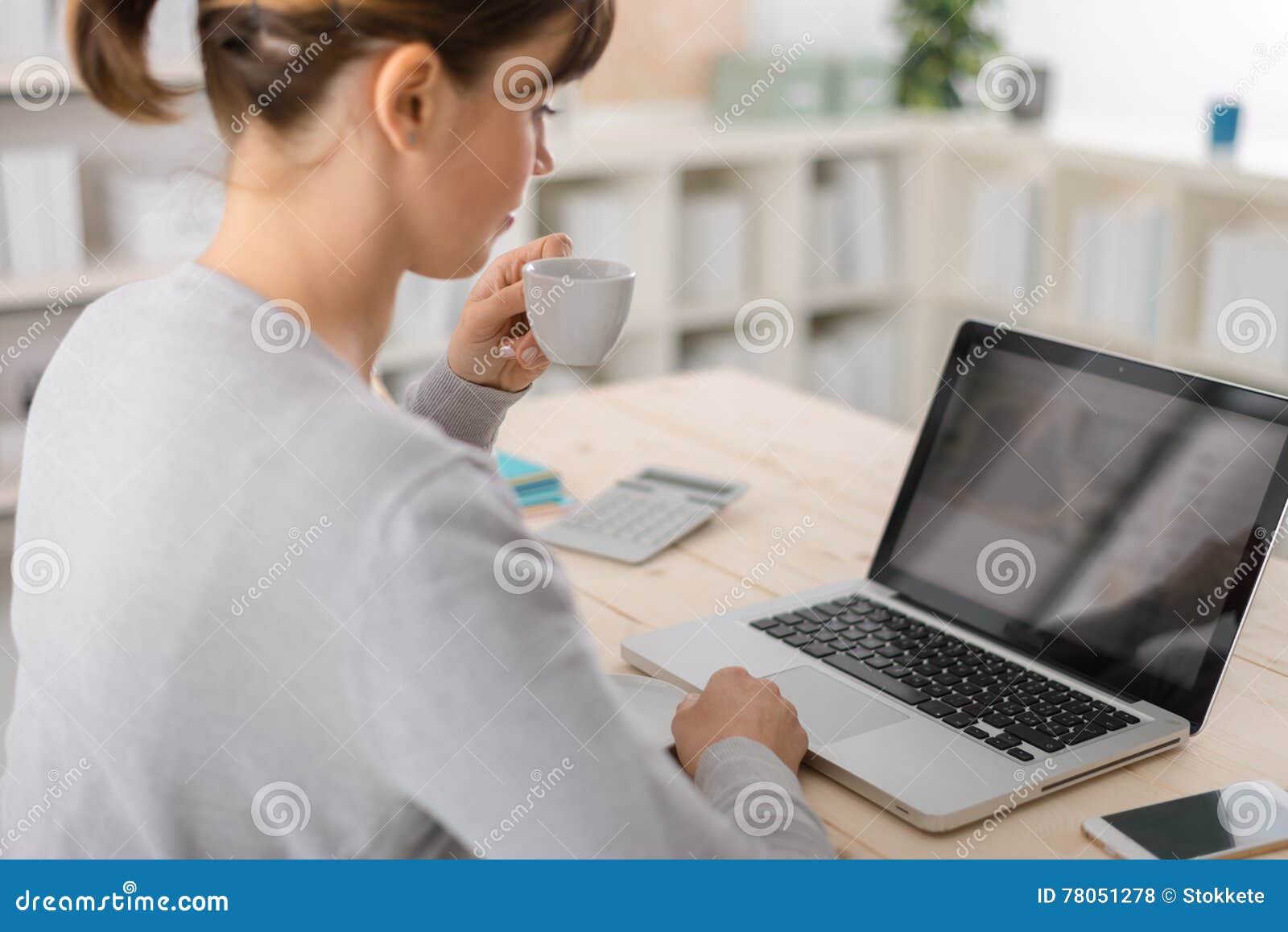 Coffee break in the office stock photo. Image of caffeine - 78051278