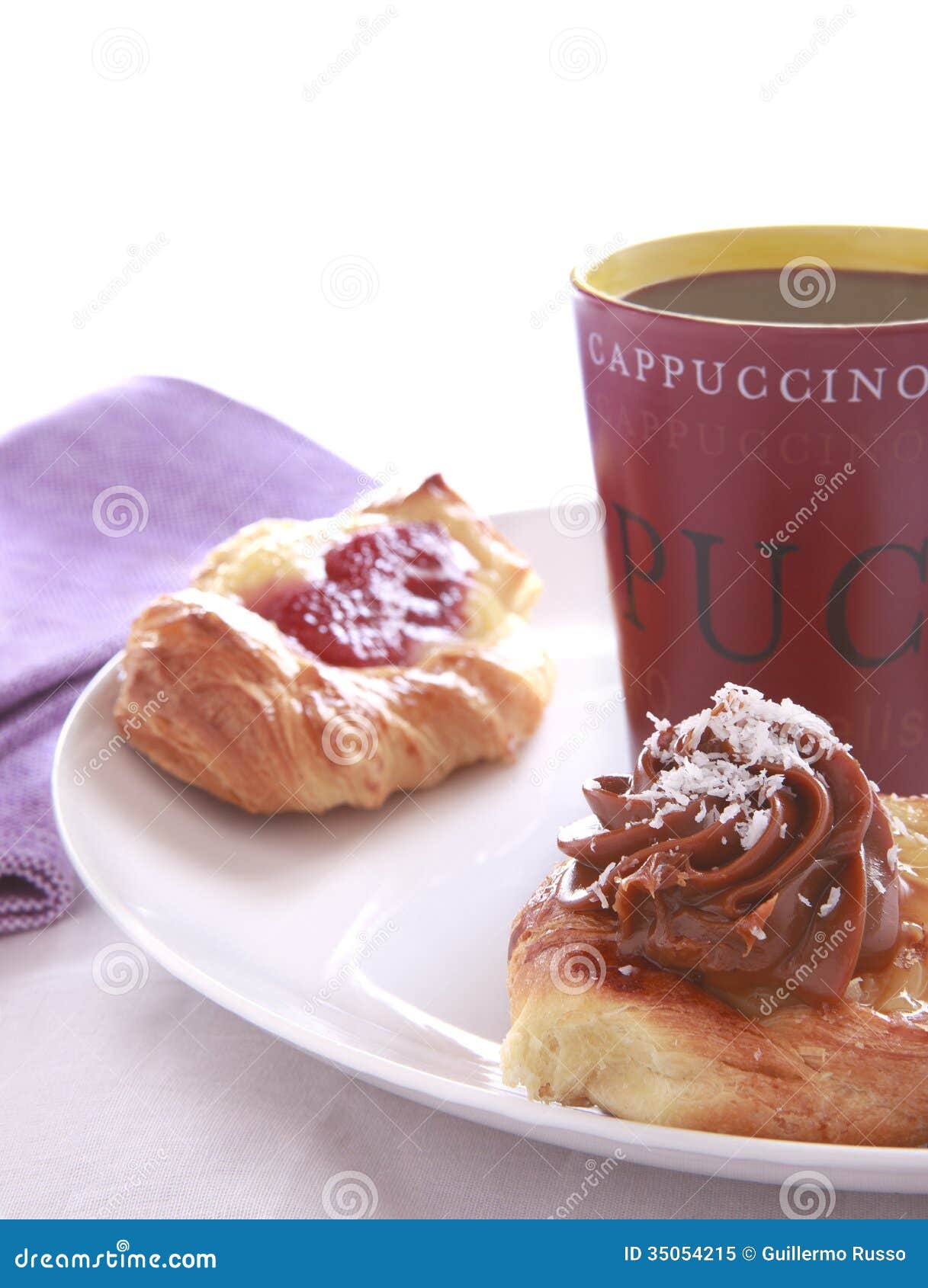 Coffee break with pastry stock image. Image of sweet - 35054215